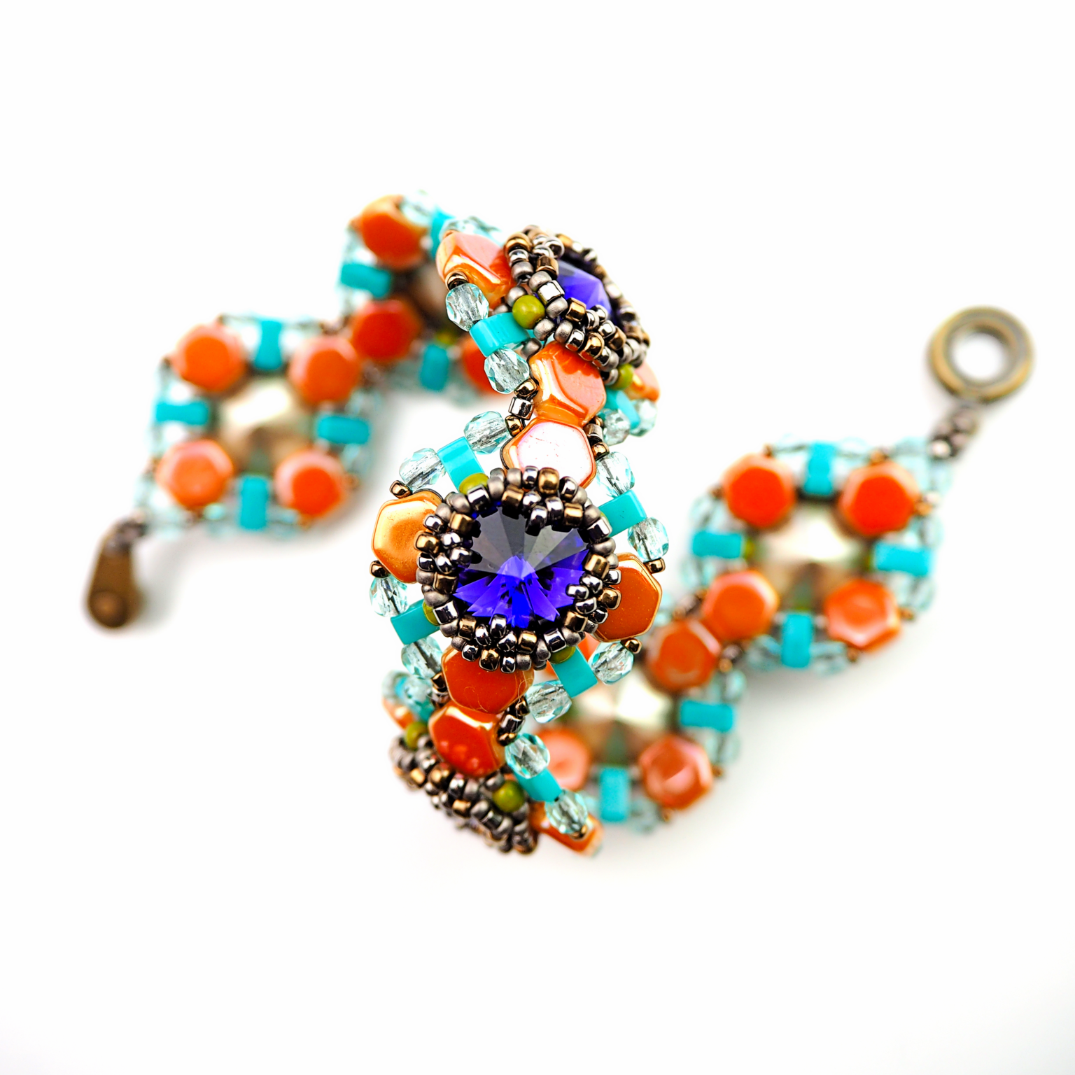 NEBULA bracelet beading tutorial - Beadingschool.com