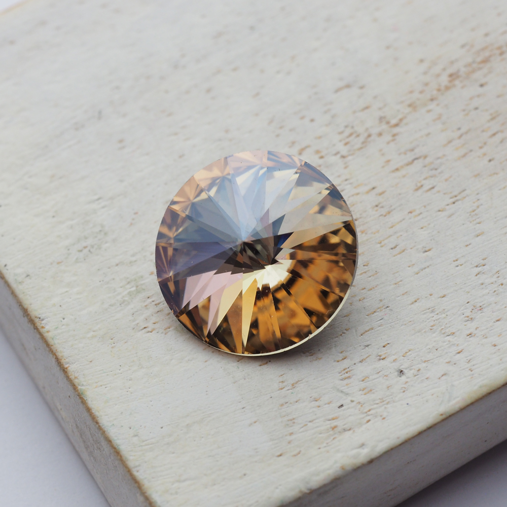 16 mm Preciosa rivoli Crystal Honey x 1 pc(s) - Beadingschool.com