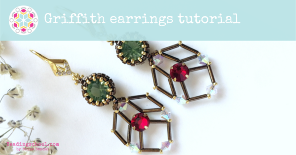 Griffith earrings beading tutorial