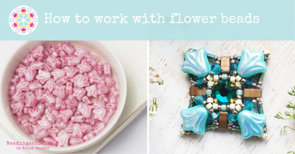 How to work with flower-shaped beads