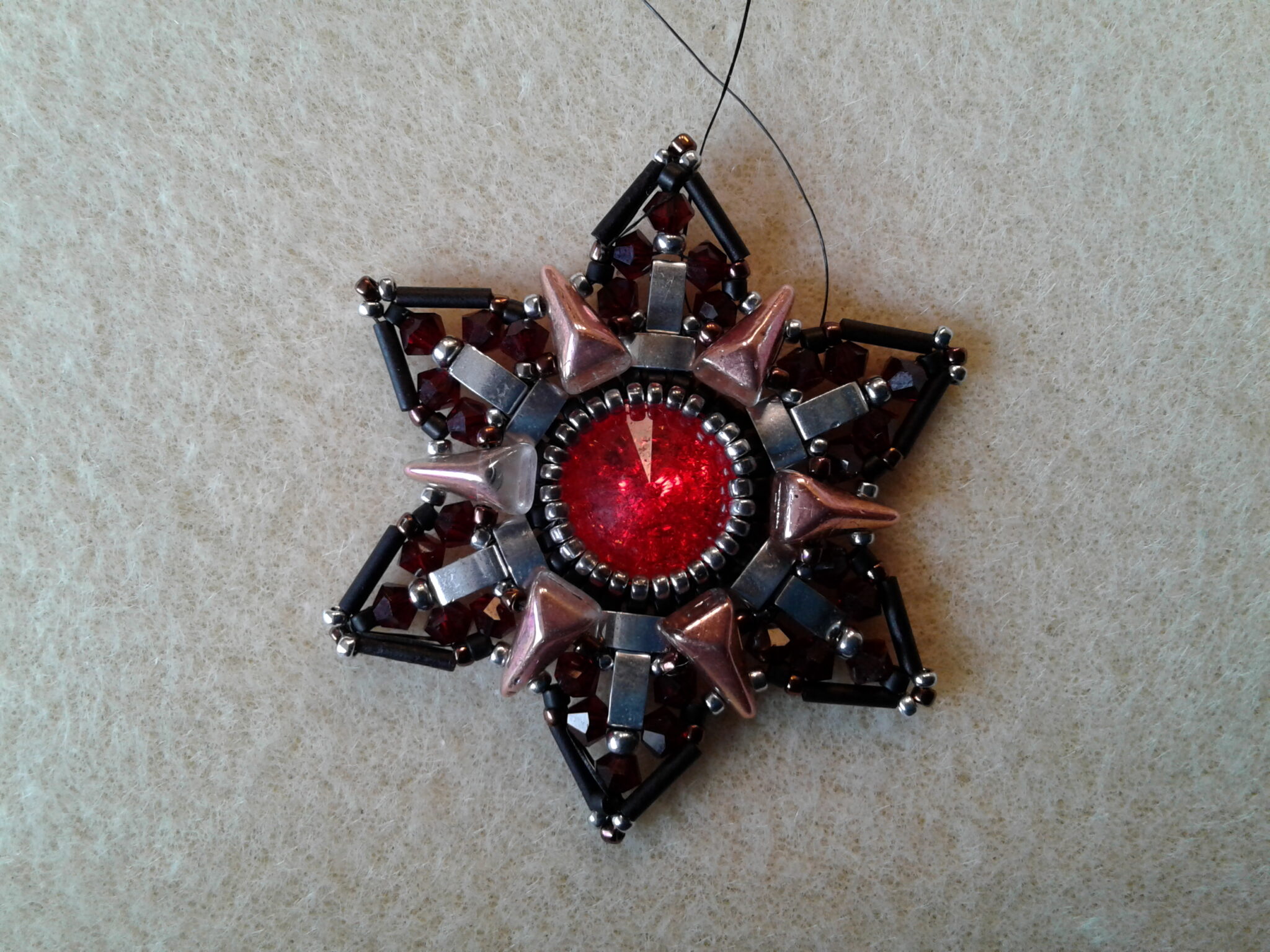 SCARLET pendant beading tutorial