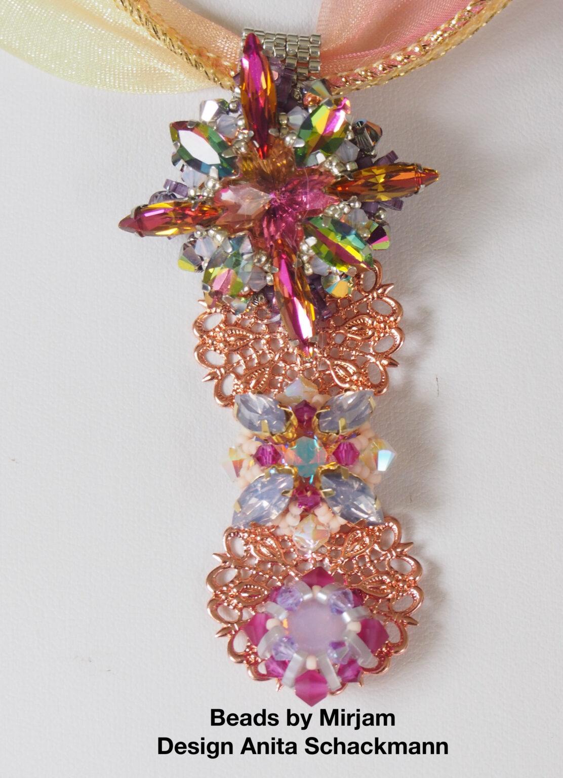 ORION’S BELT pendant beading tutorial by Anita Schackmann (Nitti)