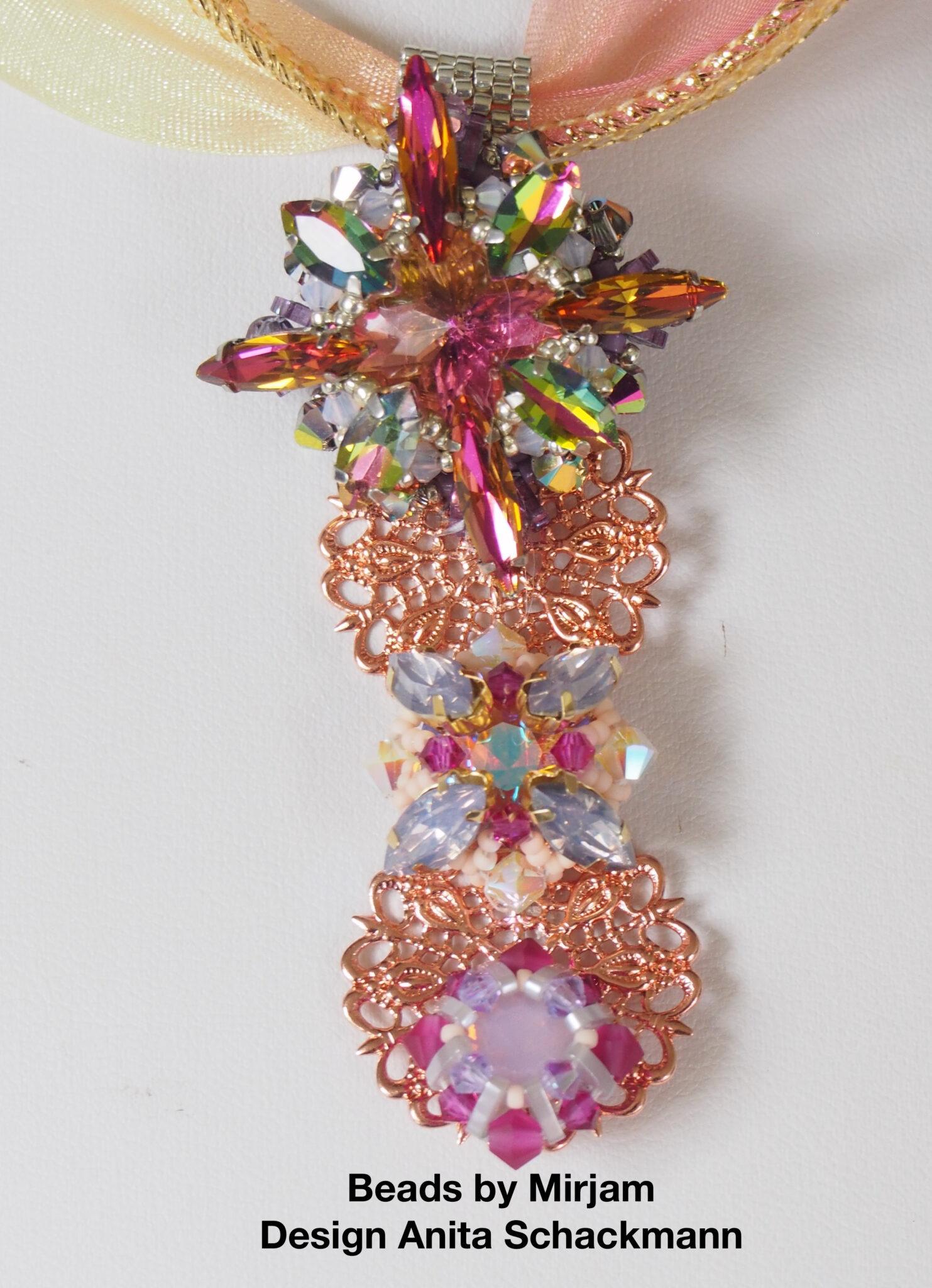 ORION’S BELT pendant beading tutorial by Anita Schackmann (Nitti)
