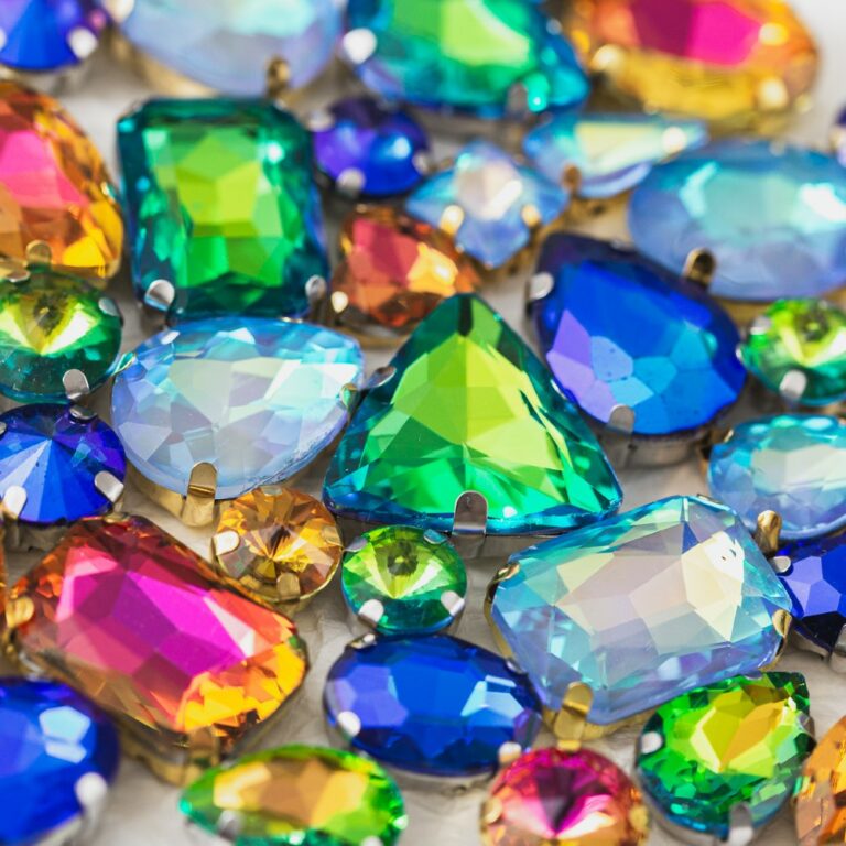 Acrylic beads and cabochons